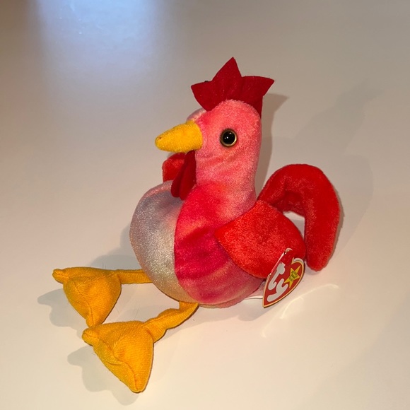 Ty | Toys | Ty Beanie Baby Strut Chicken | Poshmark